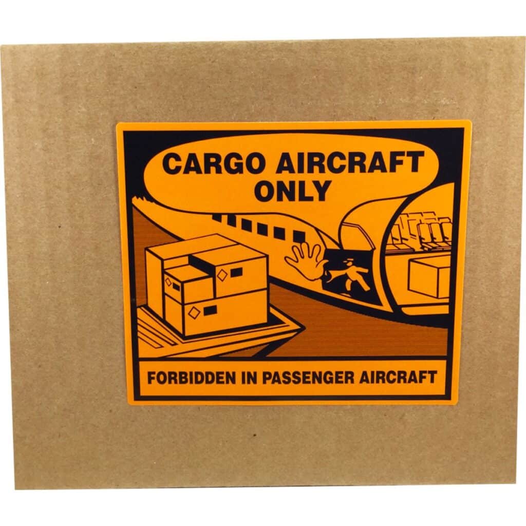 Cargo Aircraft Only Warning Labels | Shipping Labels | InStockLabels.com