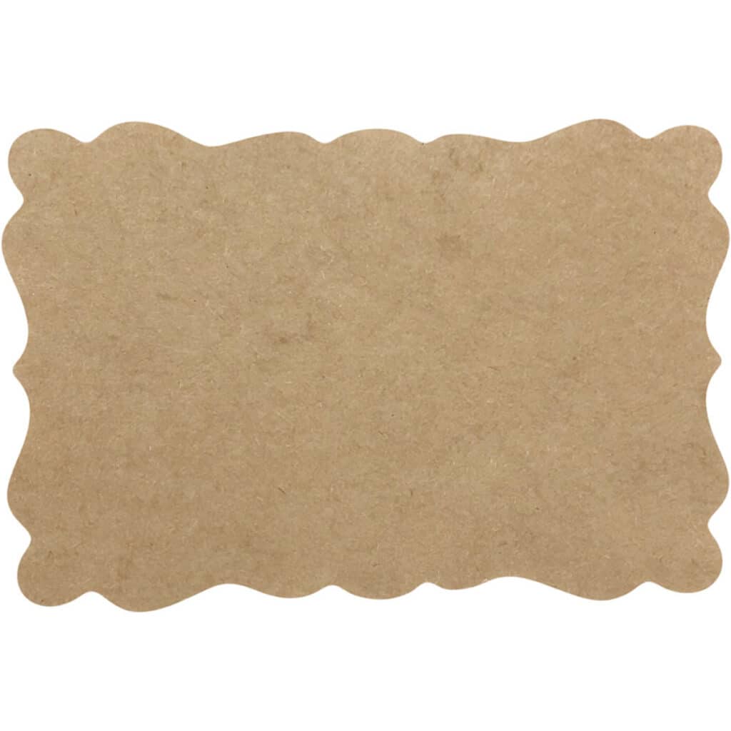 Blank Natural Brown Kraft Gift Tag Stickers | InStockLabels.com