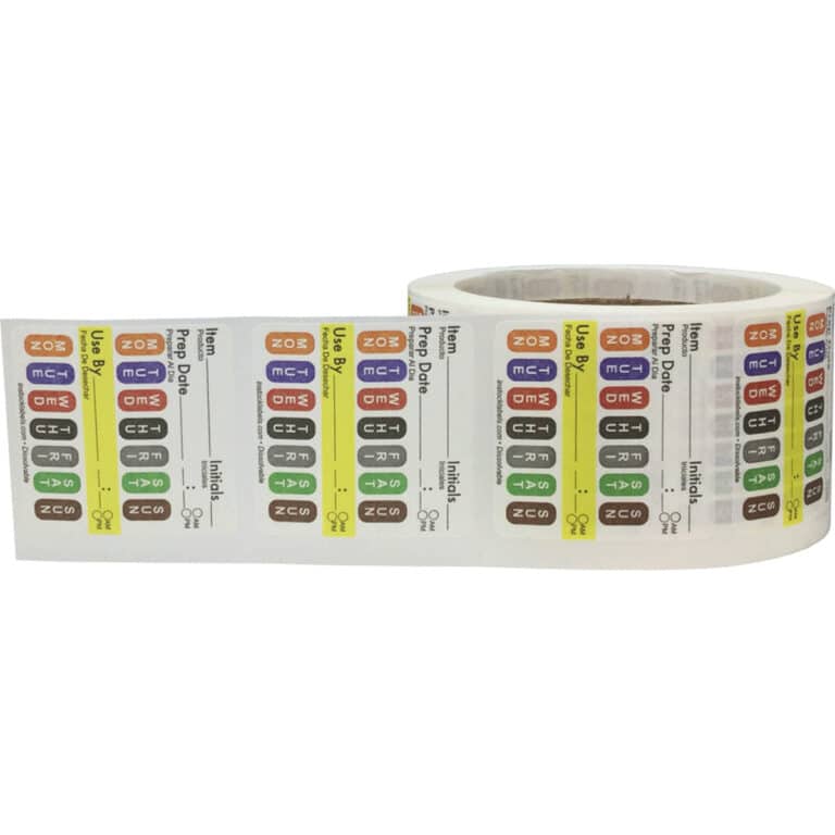 Dissolvable Food Labels | Food Prep Stickers | InStockLabels.com