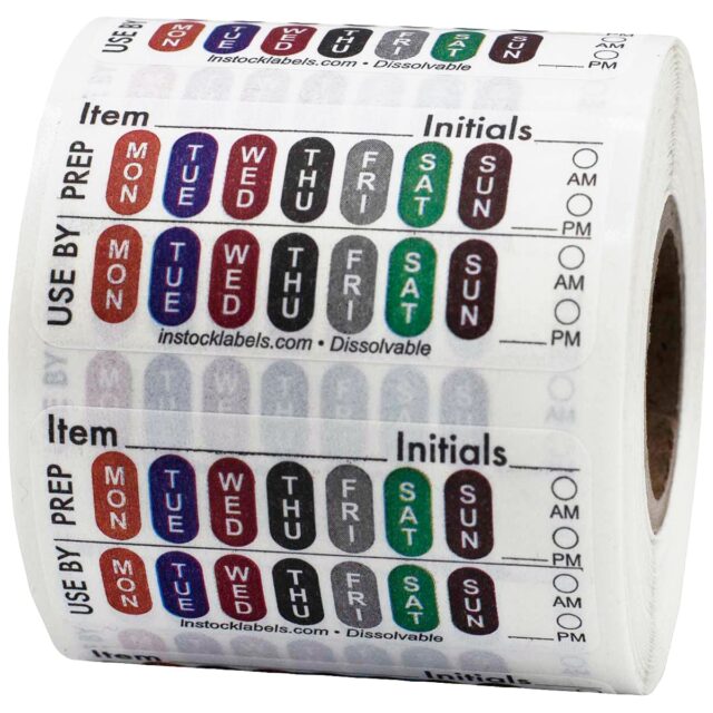 Dissolvable Universal Food Prep Labels for Food Rotation ...