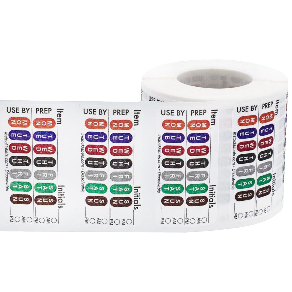 Dissolvable Universal Food Prep Labels for Food Rotation ...