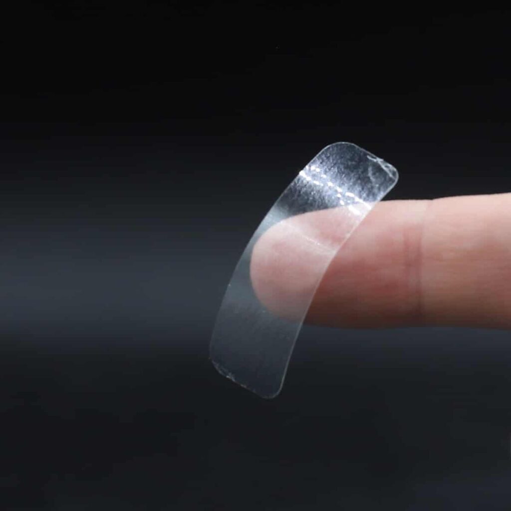 Small Ultra Clear Wafer Seals .5" x 1.5" Rectangle | InStockLabels.com