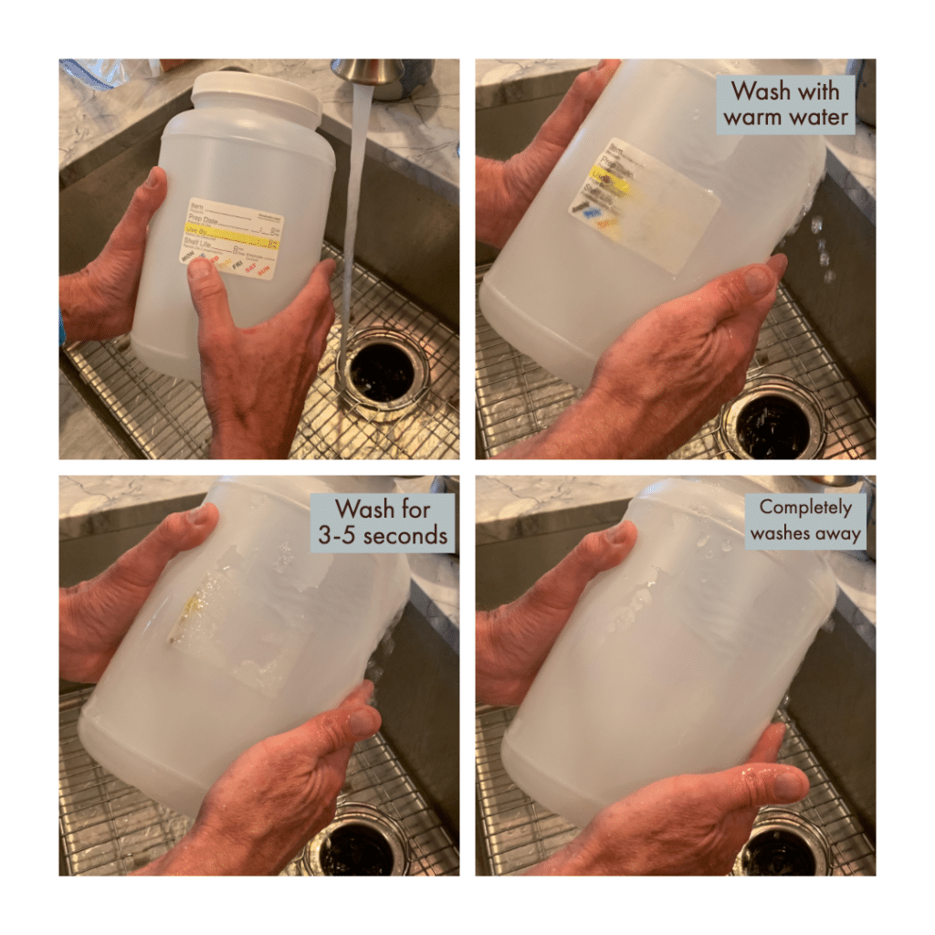 Use First Dissolvable Pink Labels 1" Round | InStockLabels.com