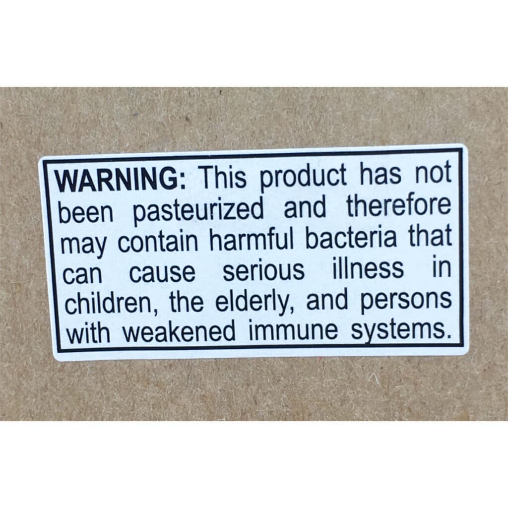 Warning Labels Not Been Pasteurized | InStockLabels.com