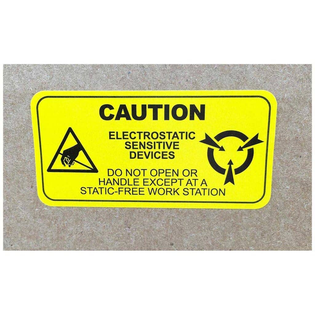 Caution Electrostatic Sensitive Devices Warning Labels | InStockLabels.com