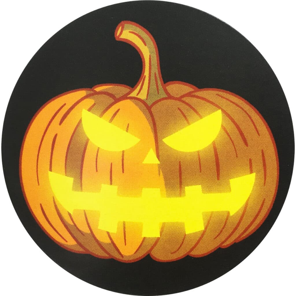 Jack-O-Lantern Stickers For Halloween | InStockLabels.com