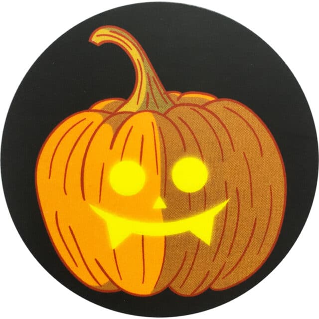 Jack-O-Lantern Stickers For Halloween | InStockLabels.com