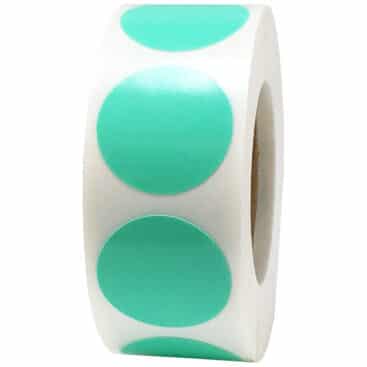 Wintergreen Color Code Labels 3/4" Round | InstockLabels.com