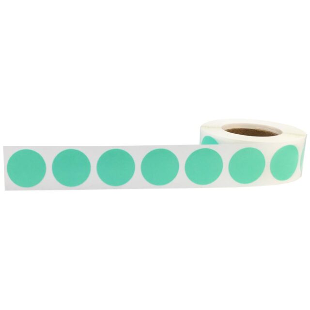 Wintergreen Color Code Labels 3/4" Round | InstockLabels.com