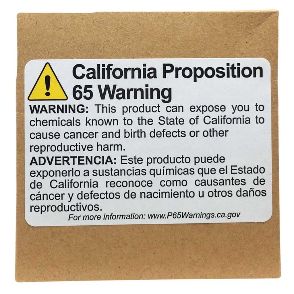 Generic California Prop 65 Labels English/Spanish | InStockLabels.com