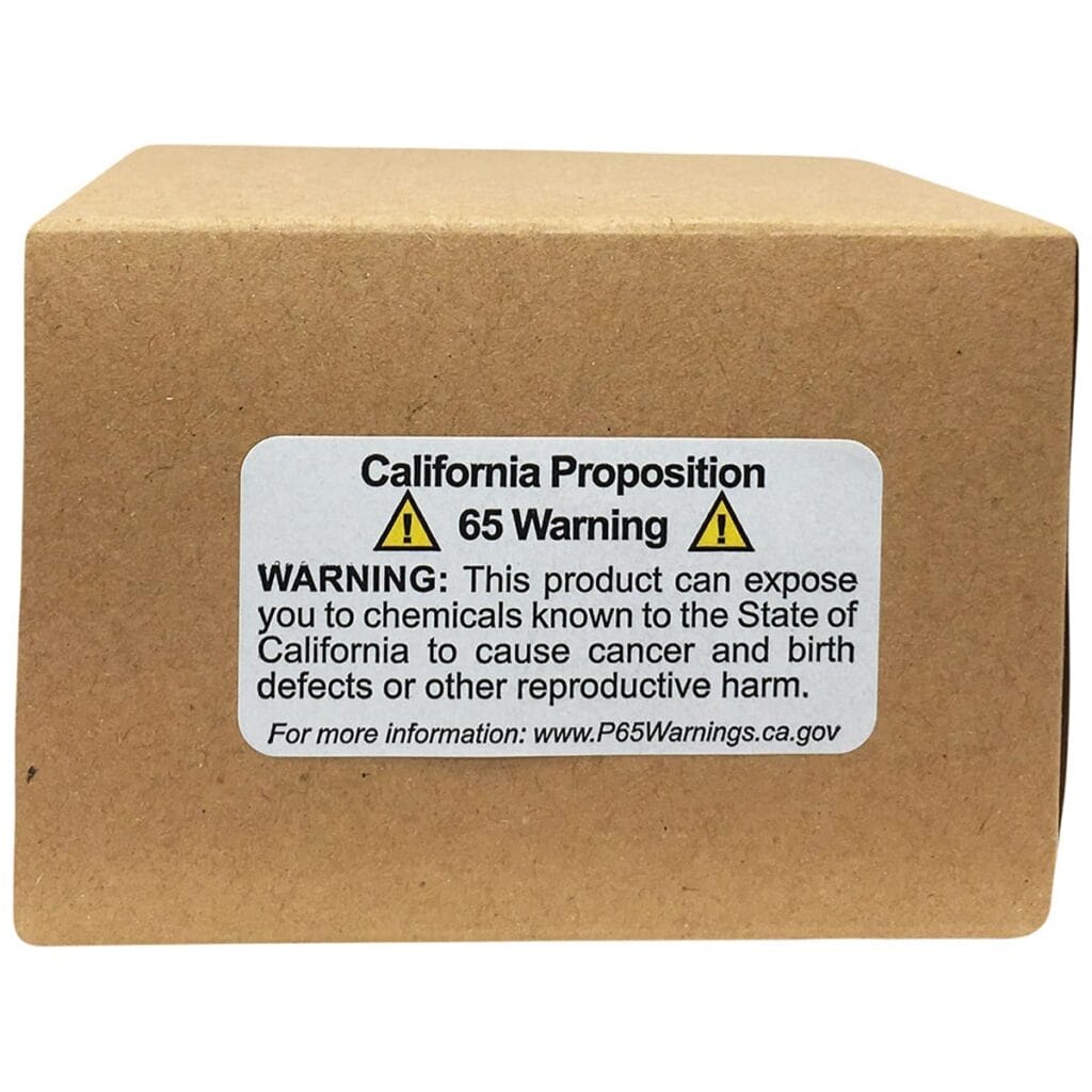 Prop 65 Labels Exposure to Chemicals Warning | InStockLabels.com
