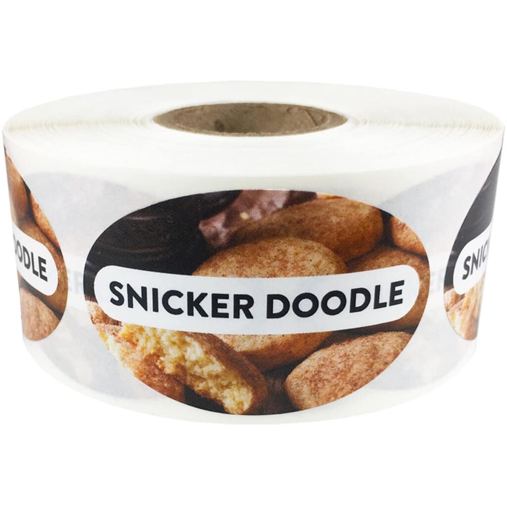 Baked Goods Labels with Real Images of Snicker Doodle | InStockLabels.com