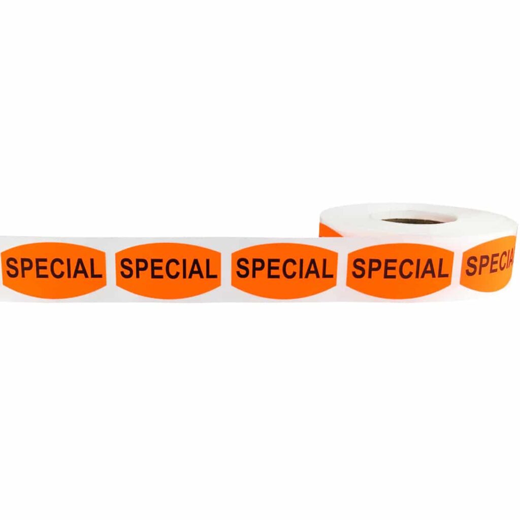 Sale Stickers that Say Special | For Retail Stores | InStockLabels.com