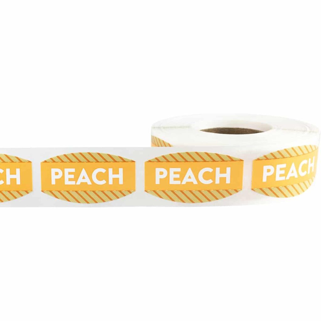 Peach Labels for Bakery | InStockLabels.com