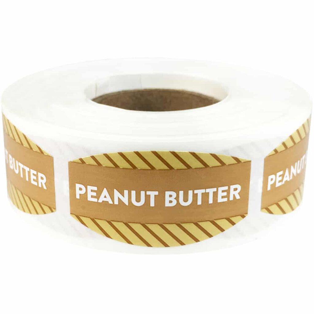 Peanut Butter Labels for Bakery | InStockLabels.com