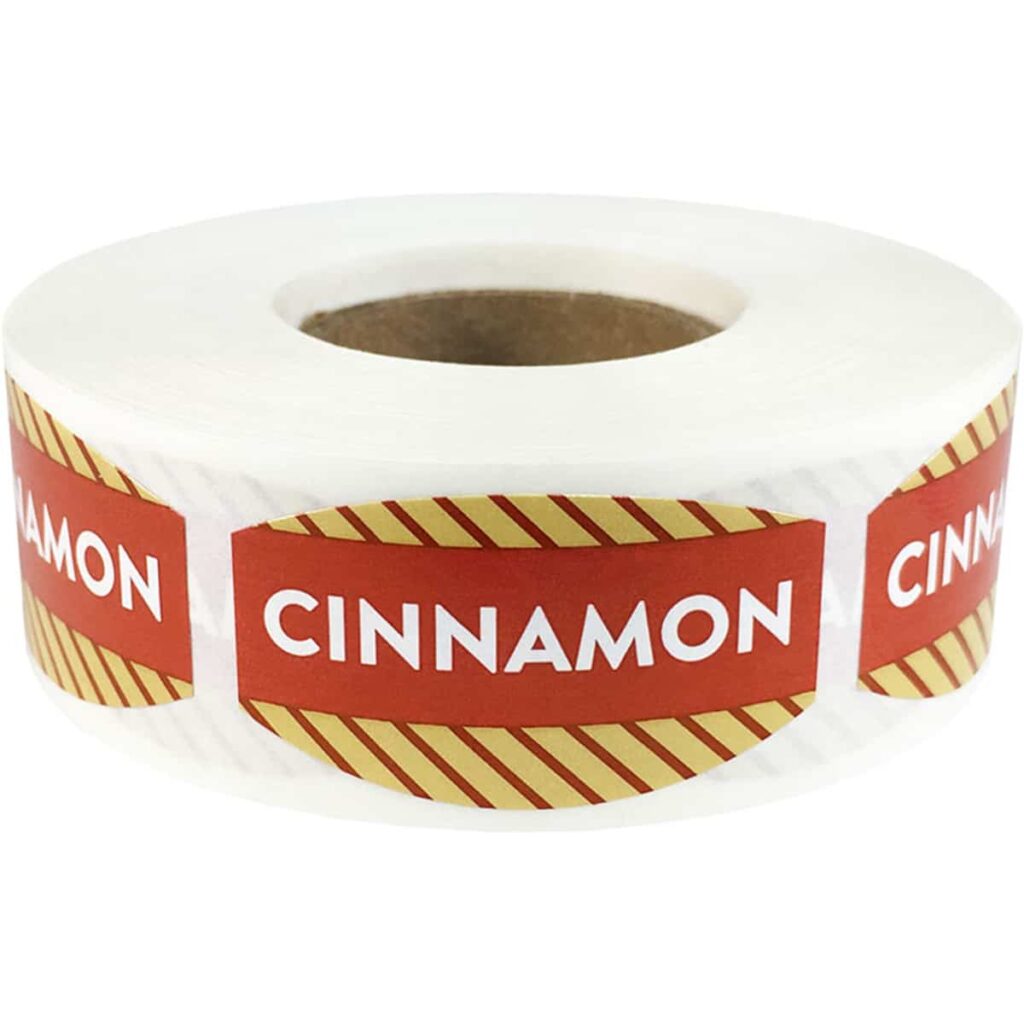 Cinnamon Labels for Bakery | InStockLabels.com