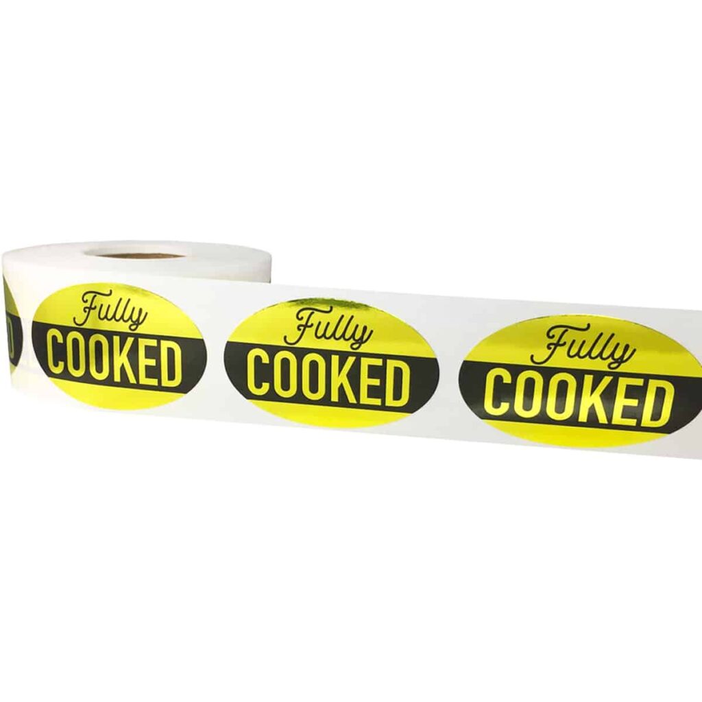 Fully Cooked Cooking Instruction Labels | InStockLabels.com