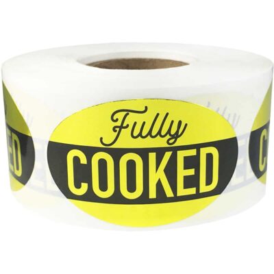 Fully Cooked Cooking Instruction Labels | InStockLabels.com