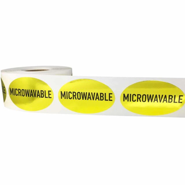 Microwavable Cooking Instruction Labels | InStockLabels.com