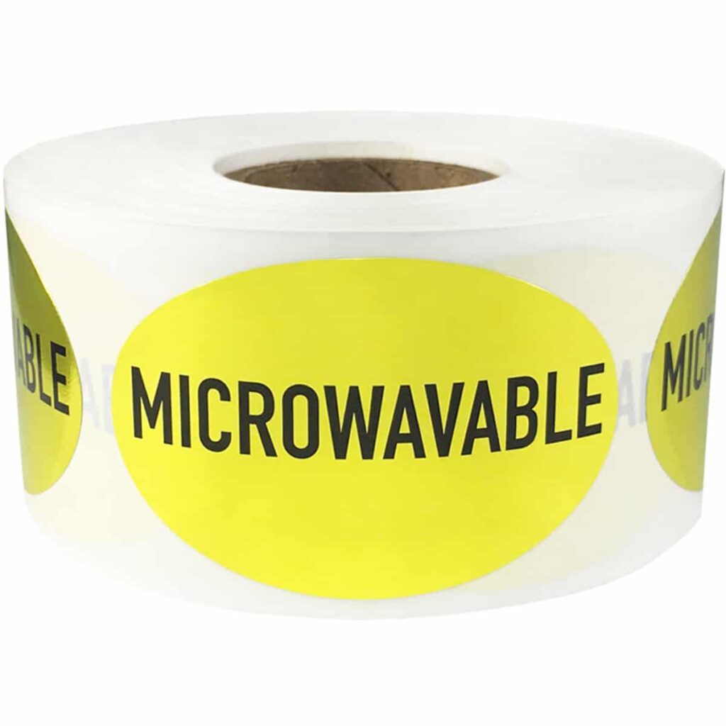 Microwavable Cooking Instruction Labels | InStockLabels.com