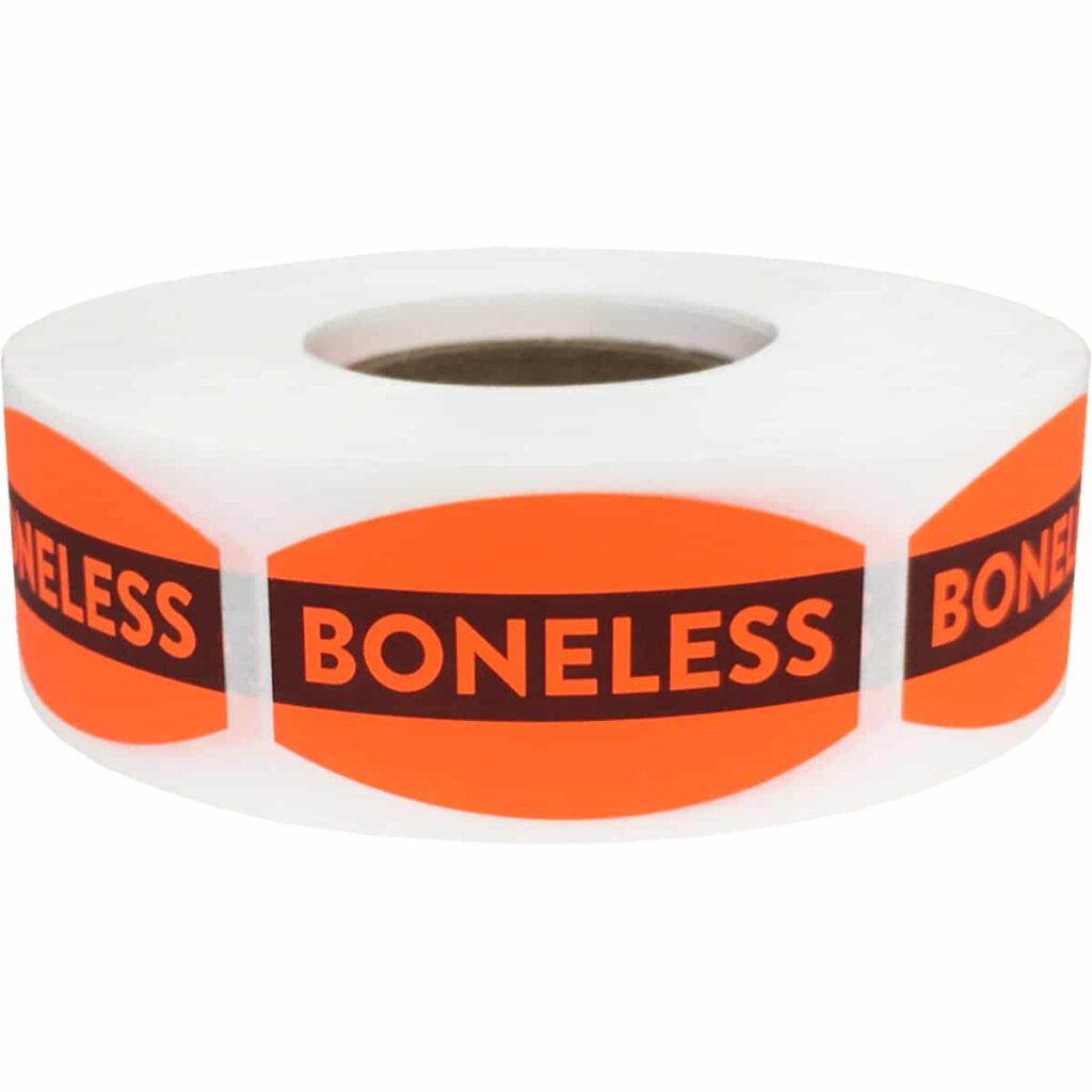 Boneless Stickers For Grocery Meat Packaging | InStockLabels.com