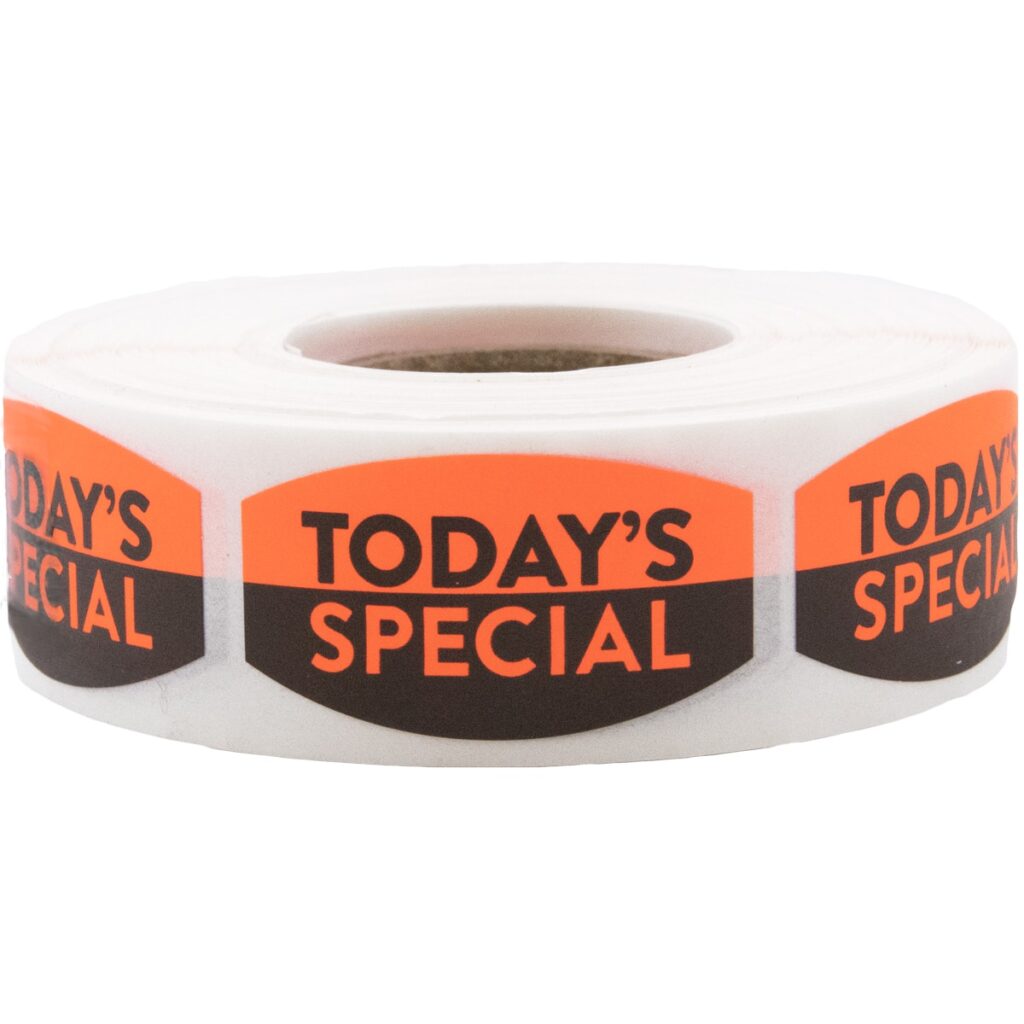 Today's Special Supermarket Labels | InStockLabels.com