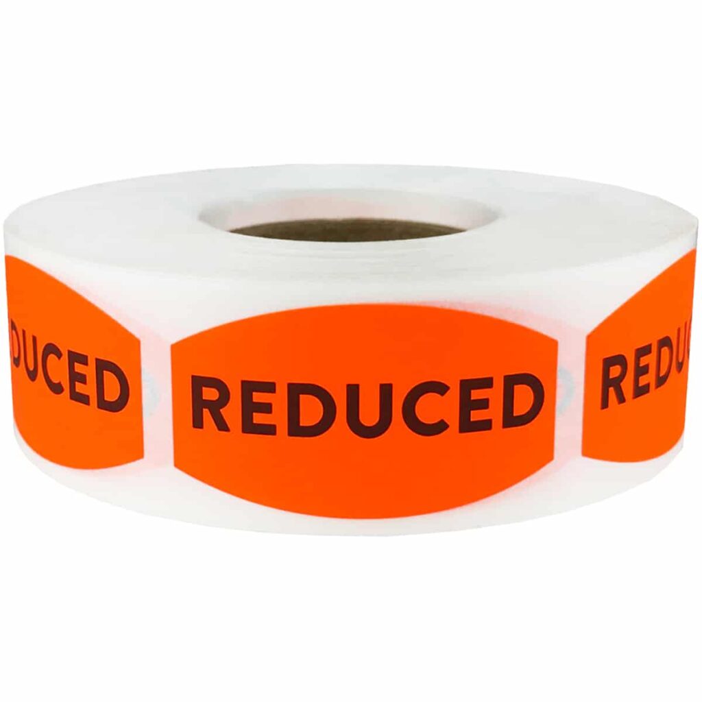Reduced Pricing Stickers | InStockLabels.com