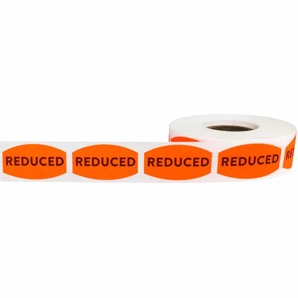 Reduced Pricing Stickers | InStockLabels.com