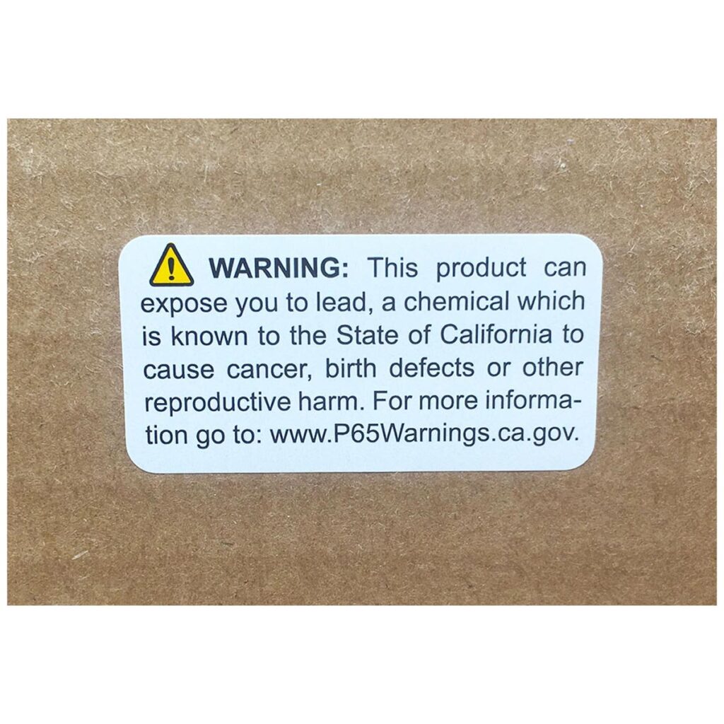 Lead Warning California Prop 65 Labels | 1" x 2" | InStockLabels.com
