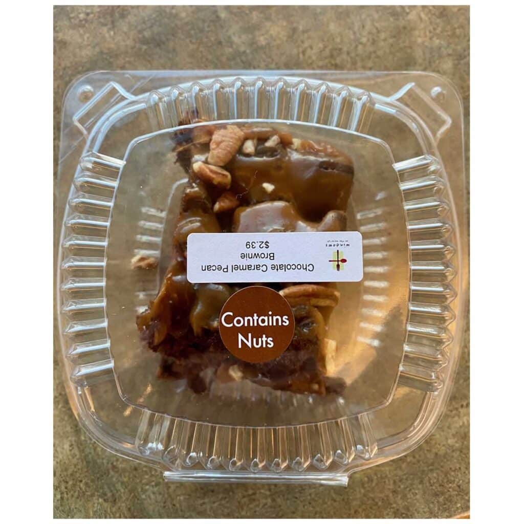 Small Contains Nuts Color Coded Diet Warning Labels | InStockLabels.com