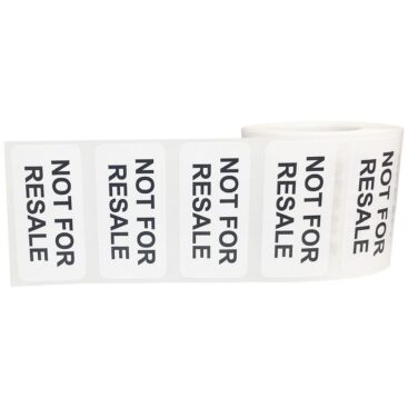 Stickers That Say Not For Resale | Product Stickers for Retail ...