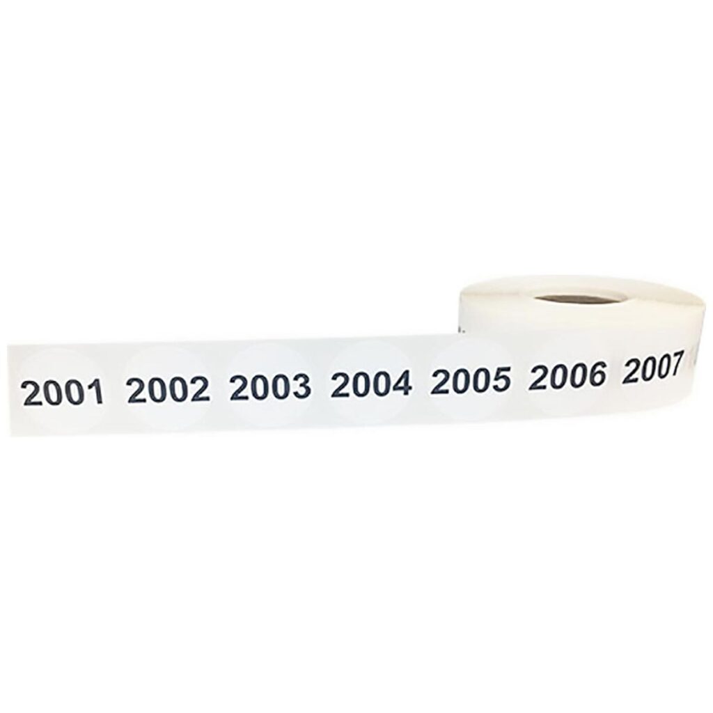 Consecutive Number Stickers 2,001 - 3,000 | 1" Round | InStockLabels.com