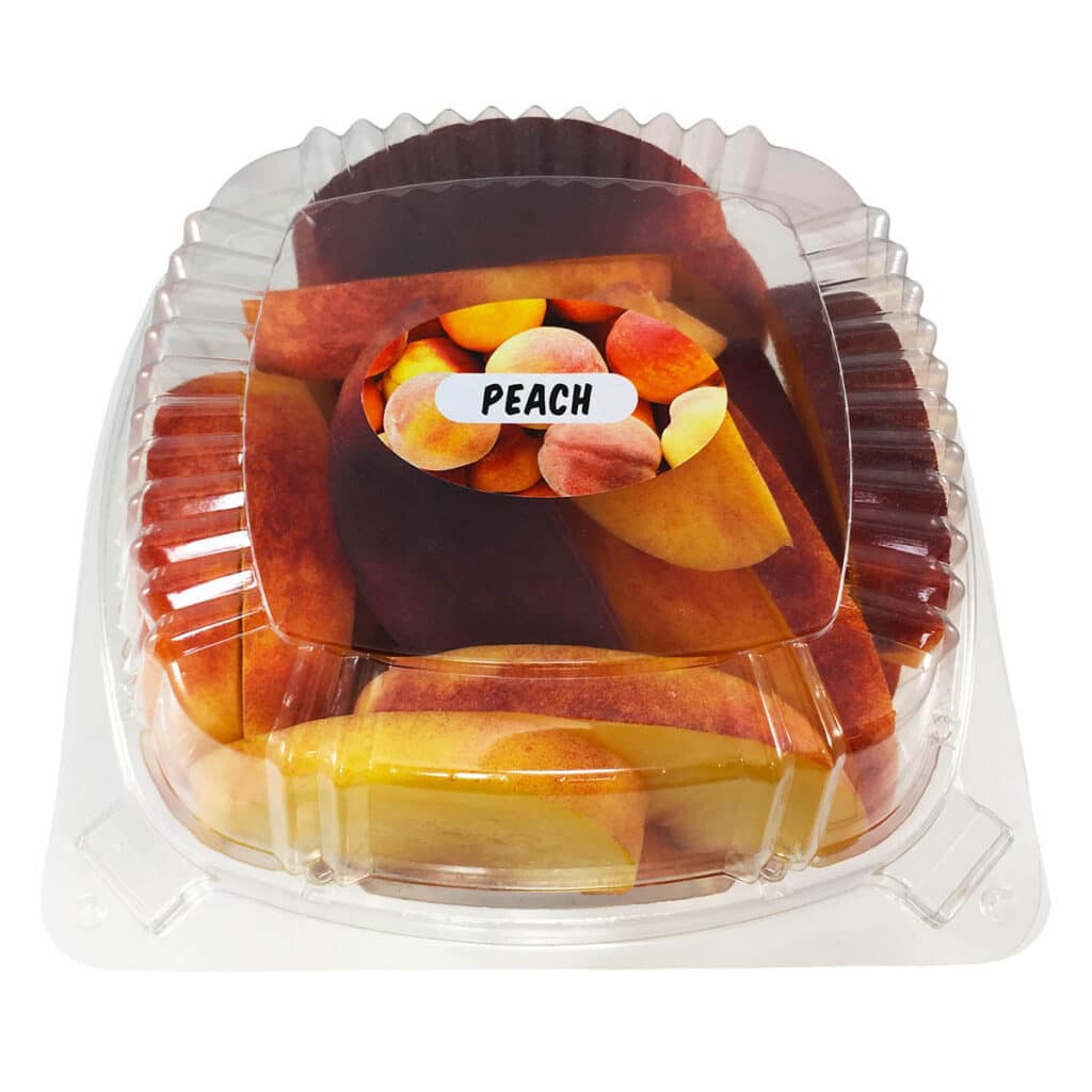 Peach Labels for Bakery with Real Image | InStockLabels.com