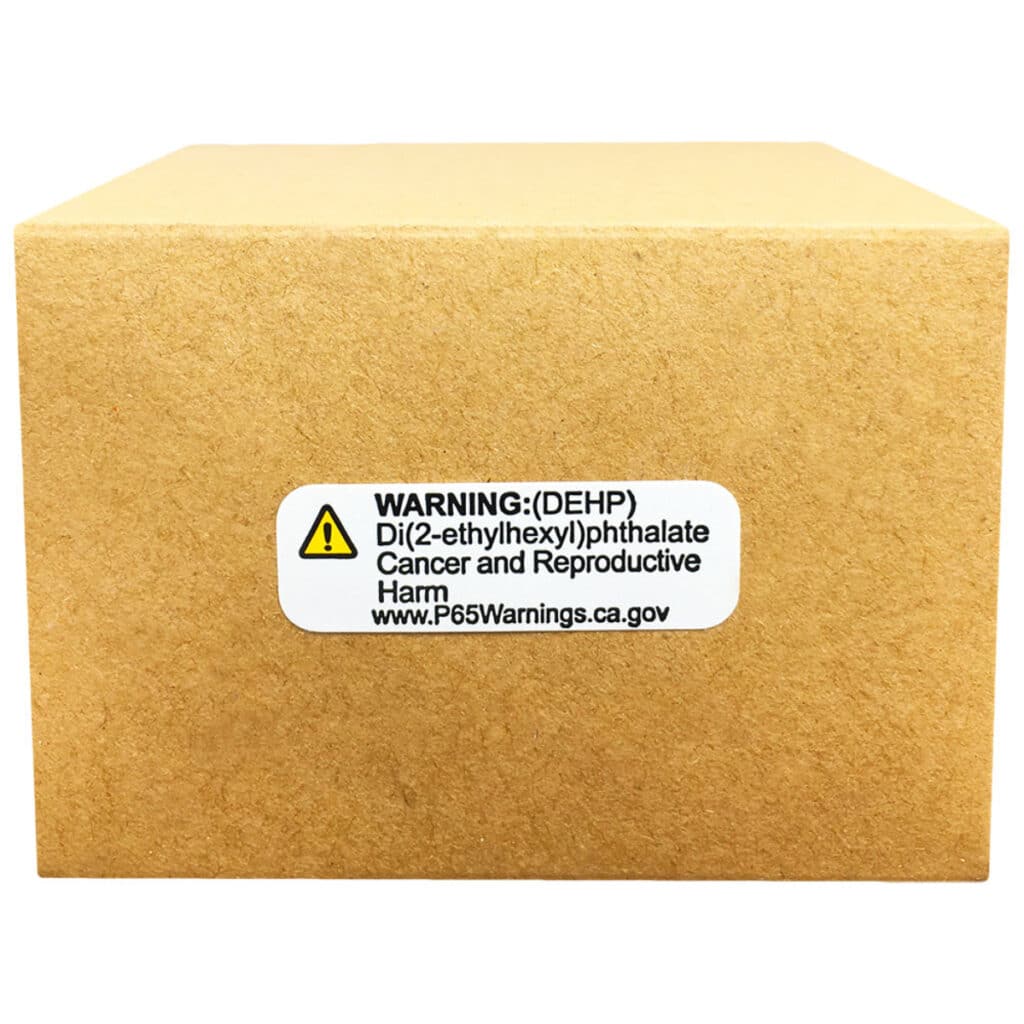 Prop 65 DEHP Short Form Warning Labels | InStockLabels.com