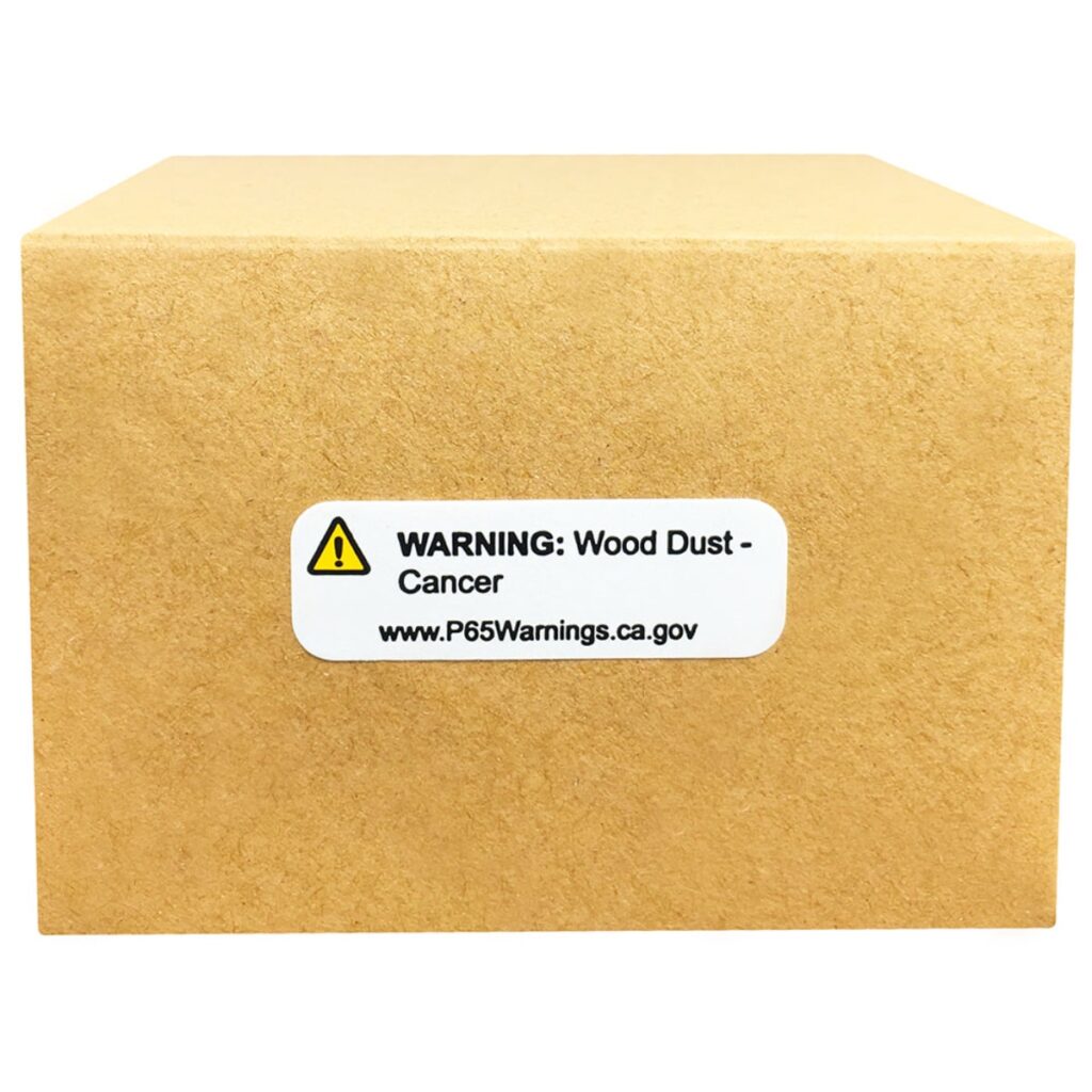 Prop 65 Wood Dust Short Form Warning Labels | InStockLabels.com
