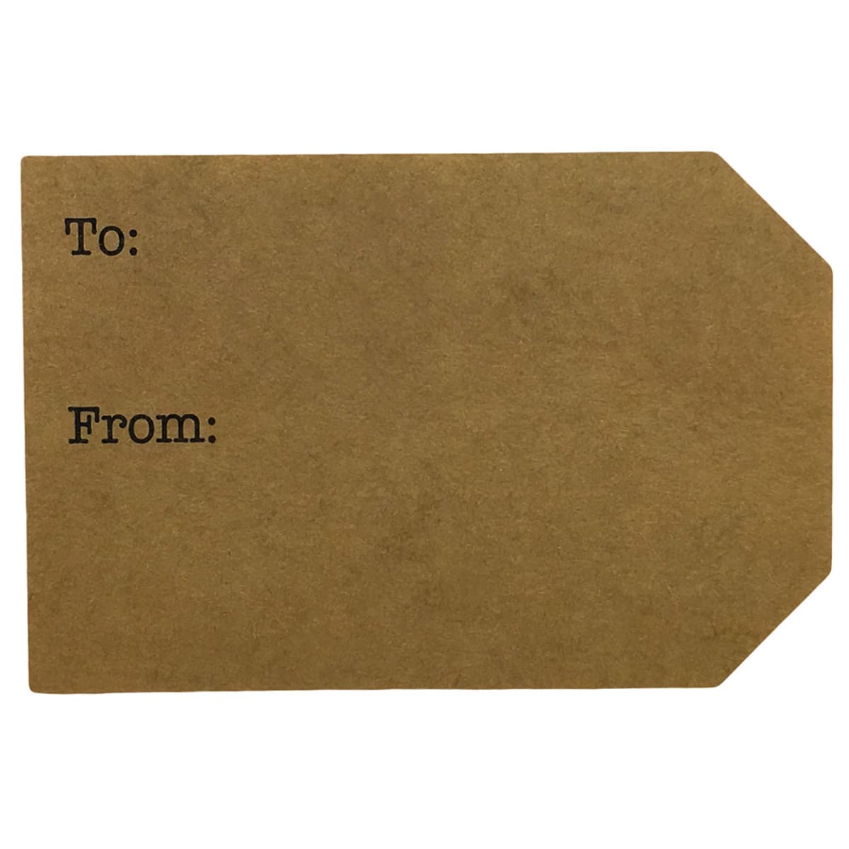 To and From Holiday Kraft Gift Tags for Gift Wrapping | InStockLabels.com