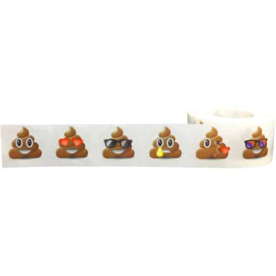 Poop Emoji Stickers - Clear Labels | InStockLabels.com