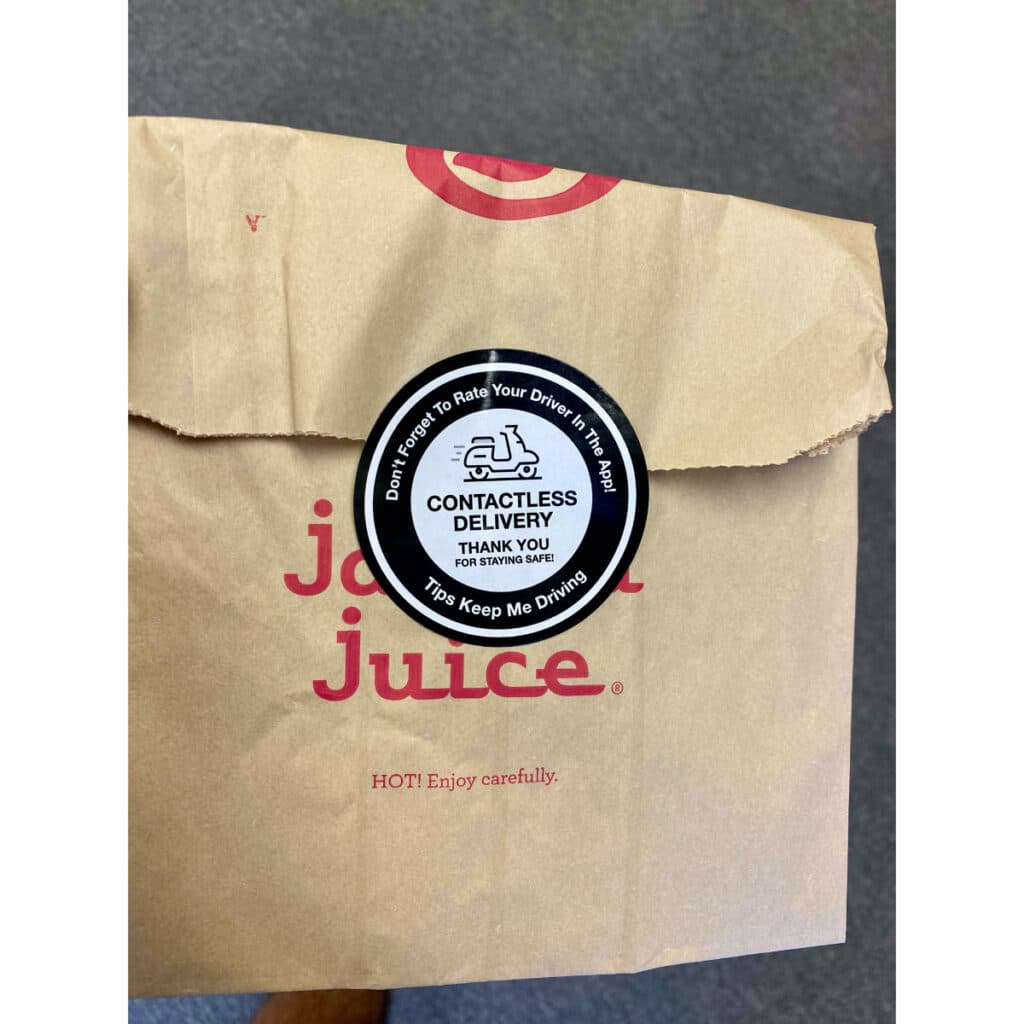 Contactless Food Delivery Safety Seals | InStockLabels.com