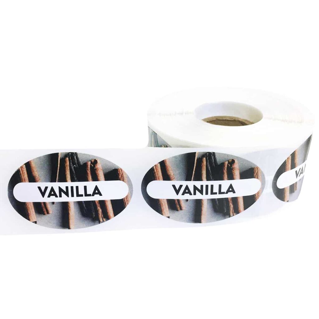 Vanilla Labels with Image for Bakery and Deli | InStockLabels.com