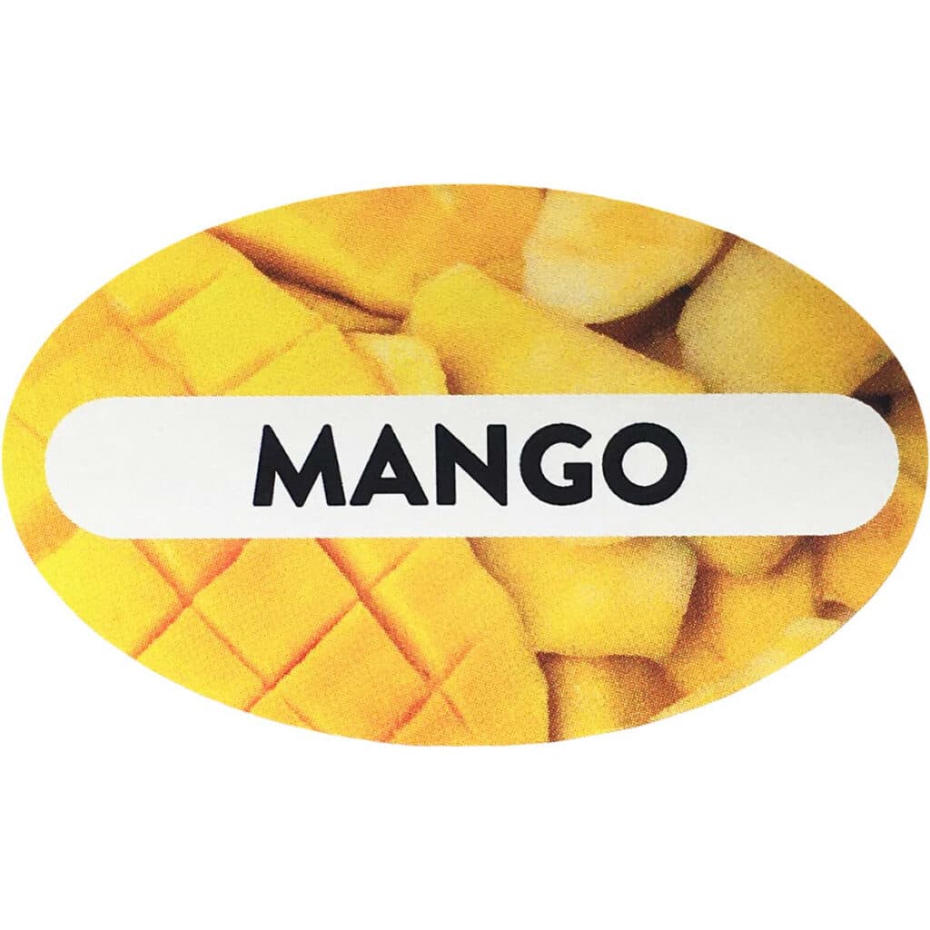 Mango Bakery Labels with Image | InStockLabels.com