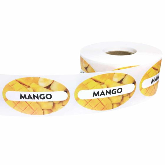 Mango Bakery Labels with Image | InStockLabels.com