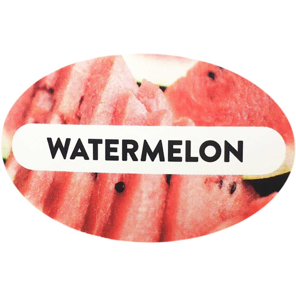 Watermelon Bakery Labels with Image InStockLabels.com