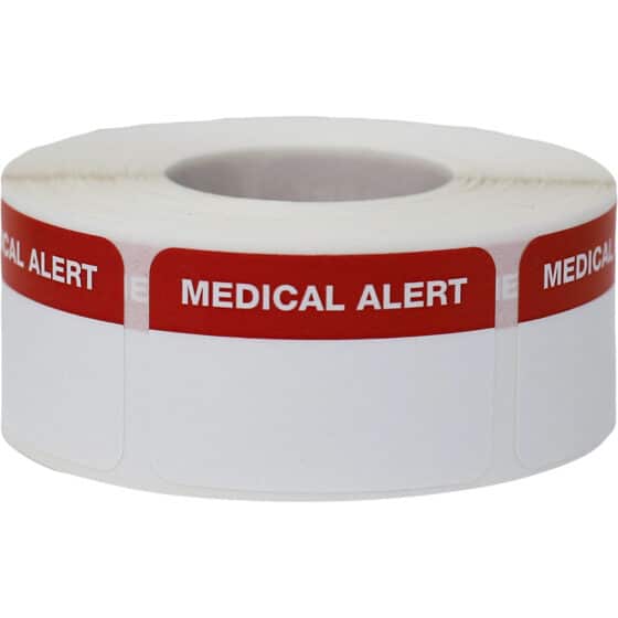 Medical Alert Writable Labels for Healthcare - InStockLabels.com