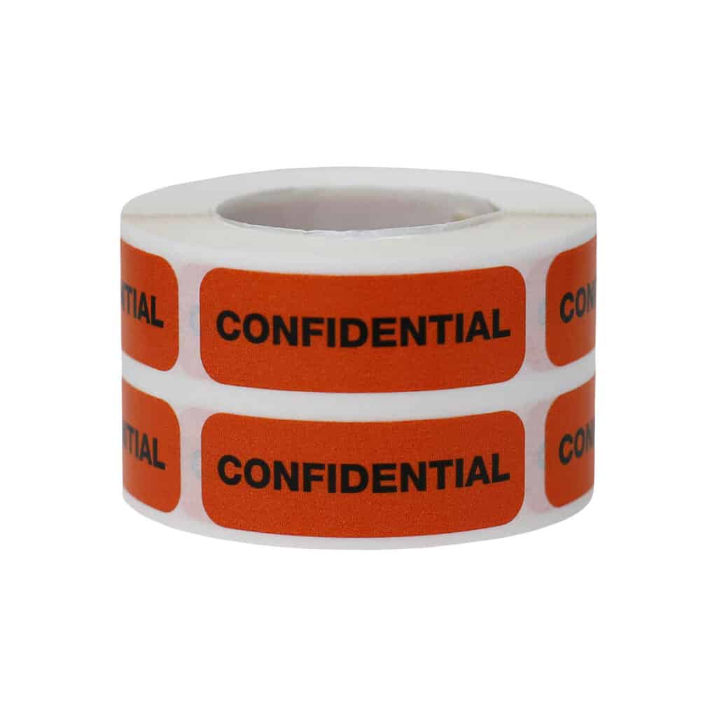 Medical Labels That Say Confidential | 0.5 x 1.5" QTY 500 ...