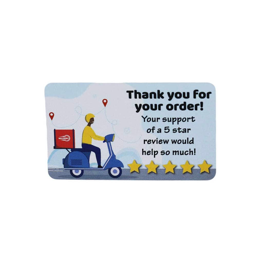 Thank You for Your Order Food Delivery Labels | InStockLabels.com