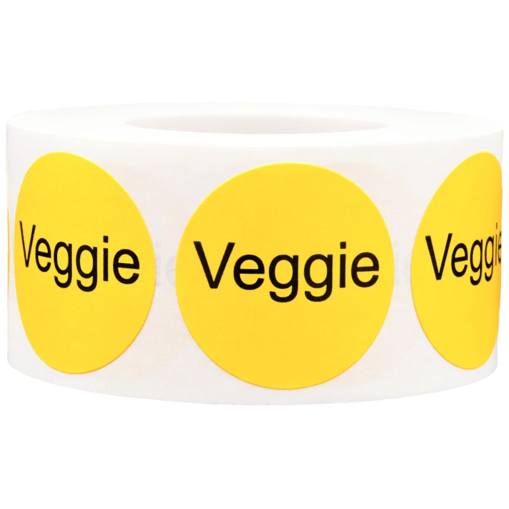 QTY 500 Veggie Deli Labels - | InStockLabels.com