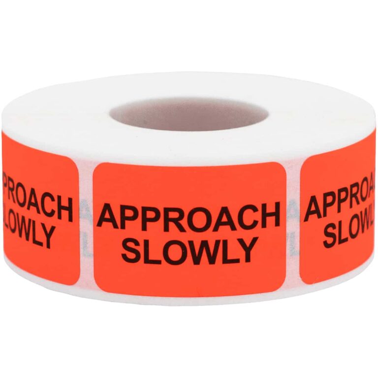 Approach Slowly Veterinarian File Labels - InStockLabels.com
