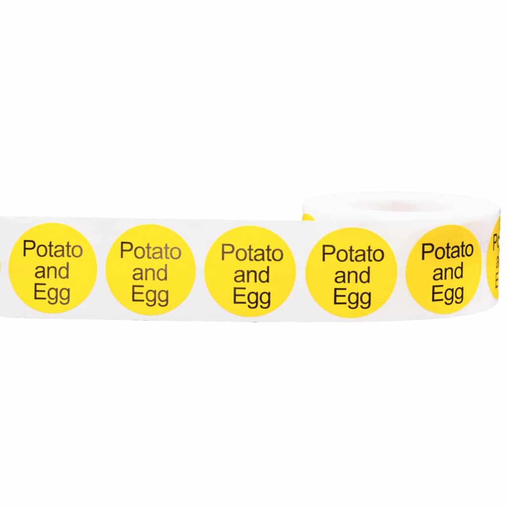 Potato and Egg Deli Labels | InStockLabels.com
