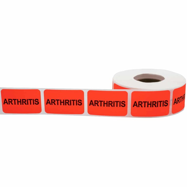 Arthritis Warning Labels - InStockLabels.com