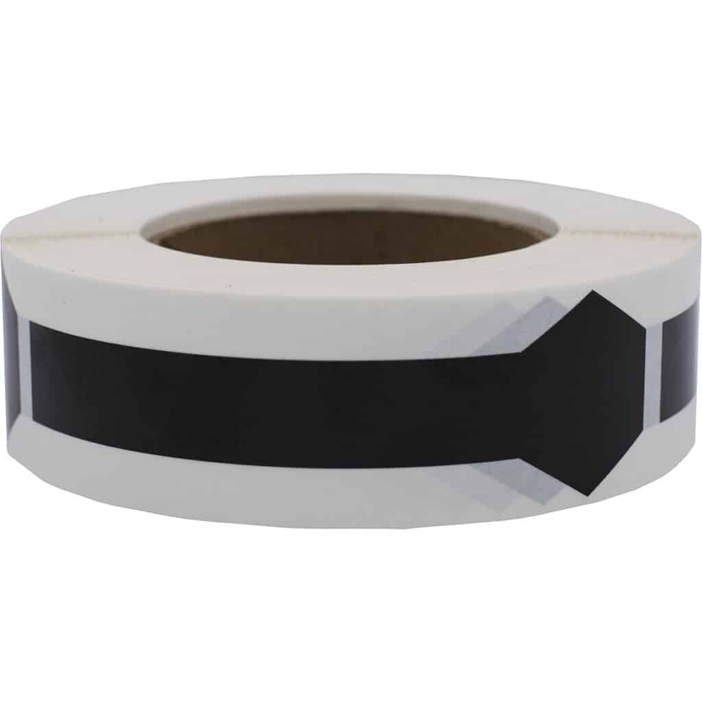Black Hex Lock Tamper Labels 1.5" Hex (.75" x 5.25" Band) QTY 500 ...